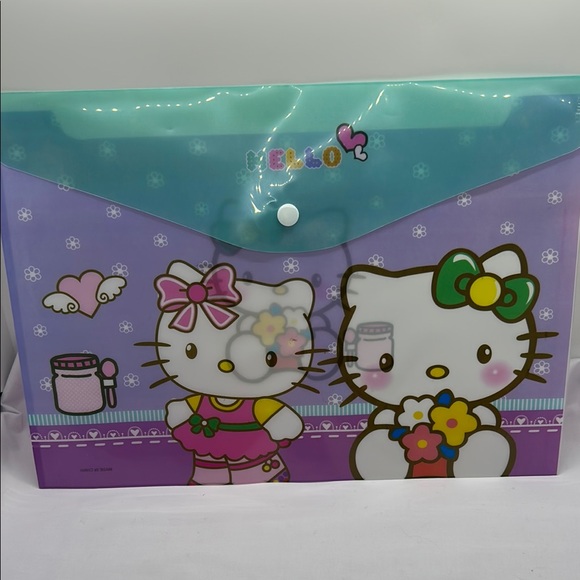 Office | Hello Kitty File Folder With Purple And Blue Design | Poshmark